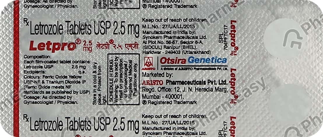 Letpro 2.5 MG Tablet (5): Uses, Side Effects, Price & Dosage | PharmEasy