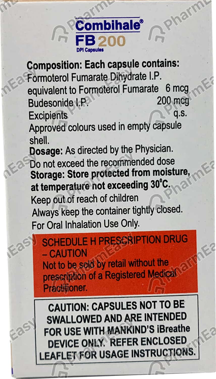 Combihale Fb 200 Box Of 30 Redicaps: Uses, Side Effects, Price & Dosage ...