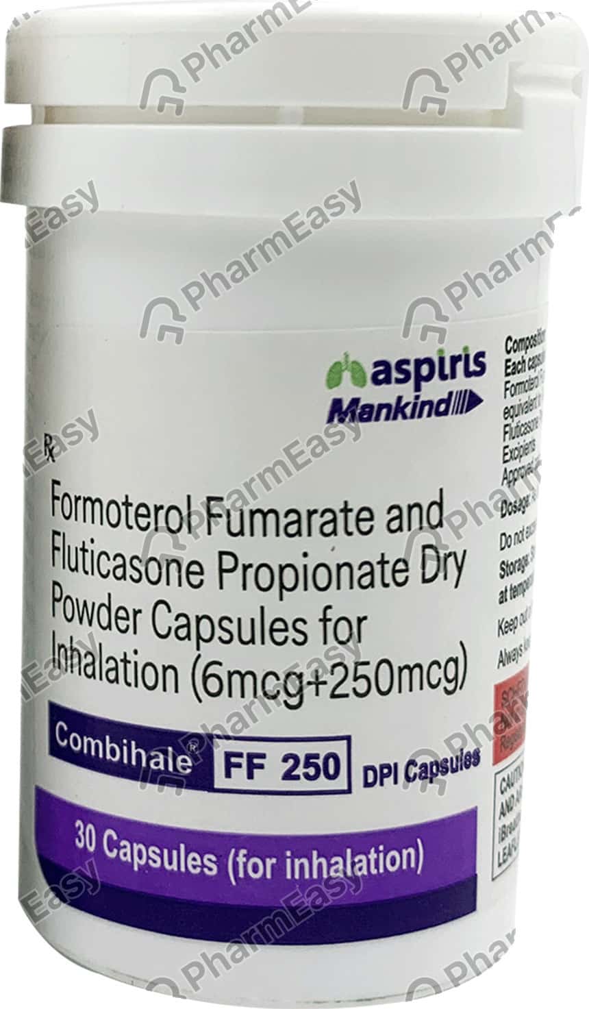 Buy Combihale Ff 250mcg Dpi Bottle Of 30 Inhalation Capsules Online at ...