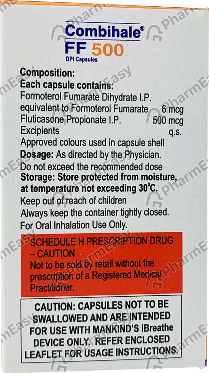 Buy Combihale Ff 500mcg Dpi Bottle Of 30 Inhalation Capsules Online at ...