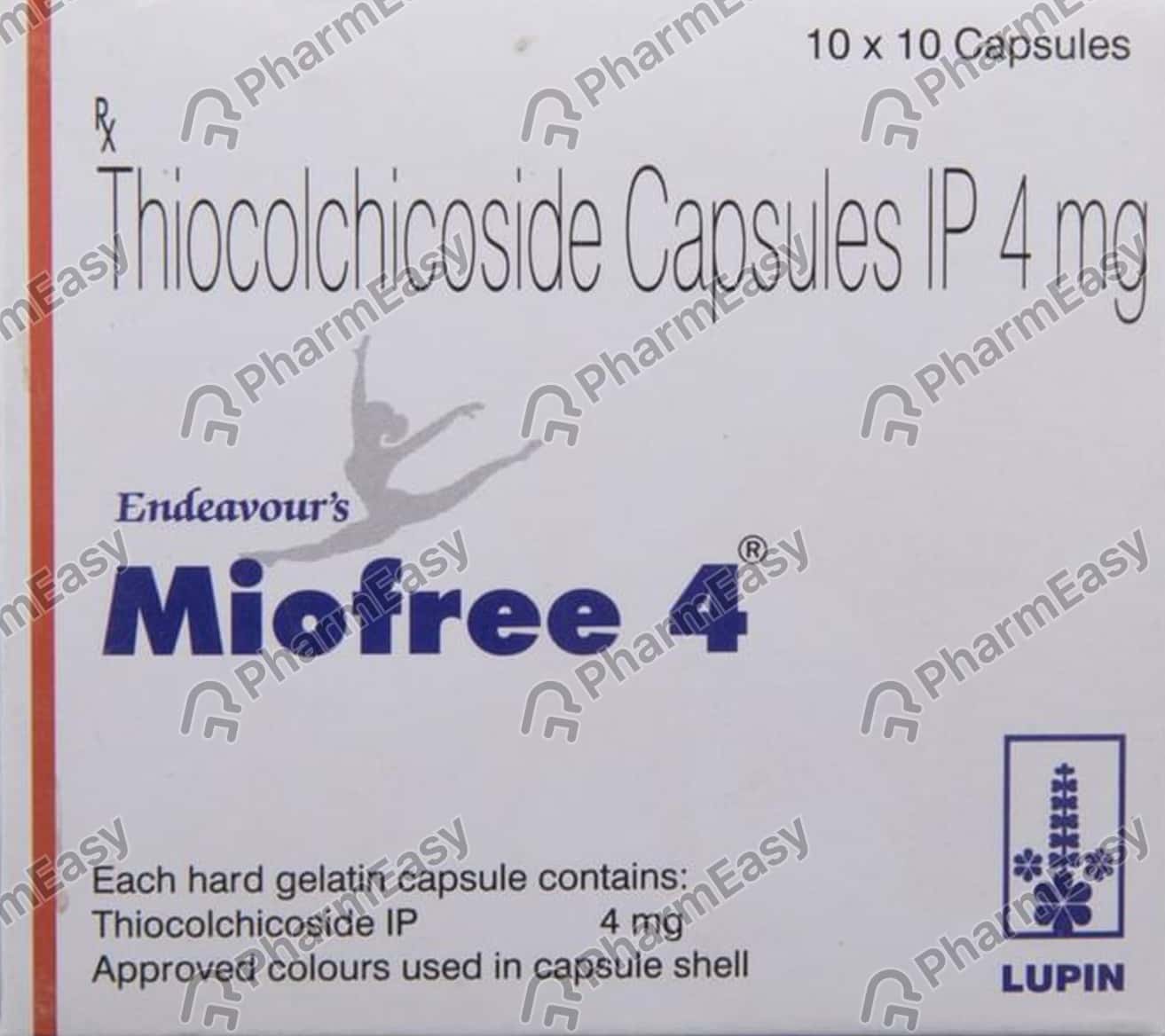 Miofree 4 MG Capsule (10): Uses, Side Effects, Price & Dosage | PharmEasy
