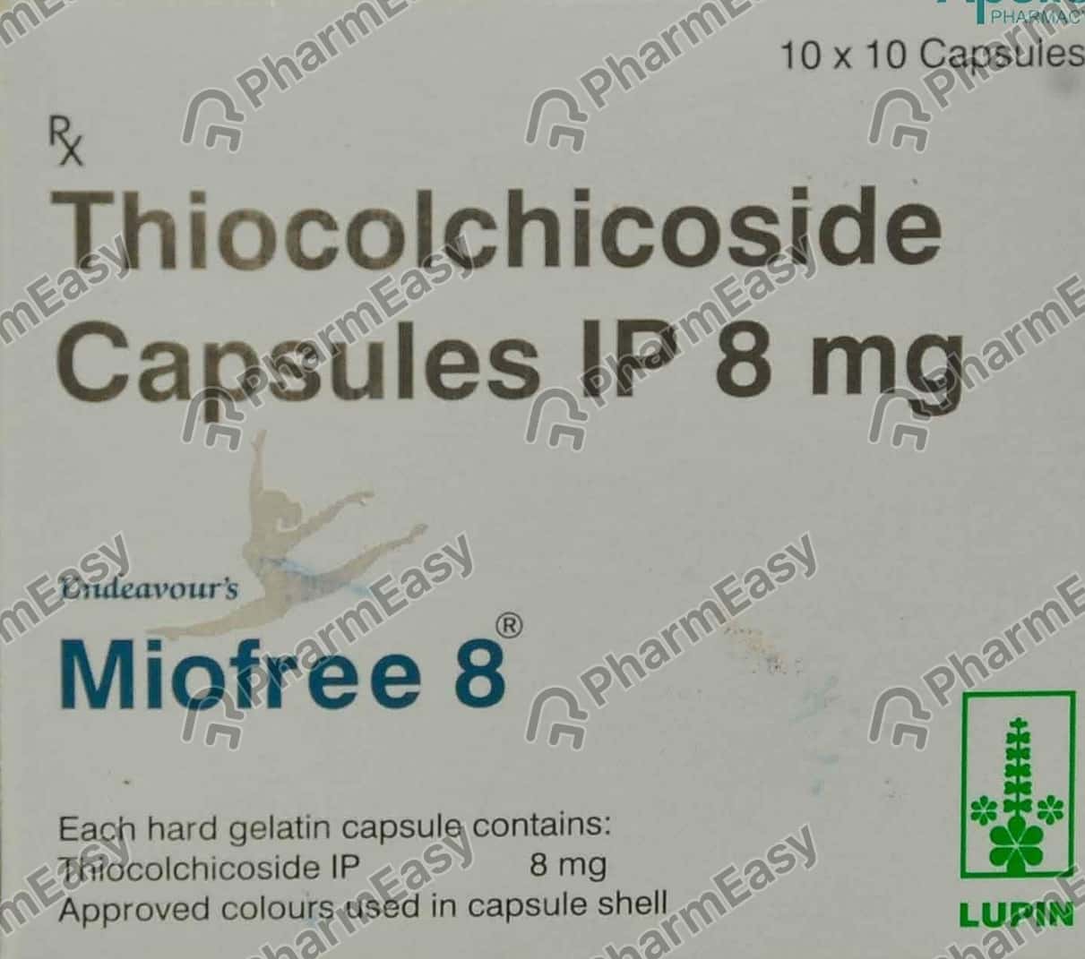 Thiorelax 8 MG Capsule (10): Uses, Side Effects, Price & Dosage | PharmEasy