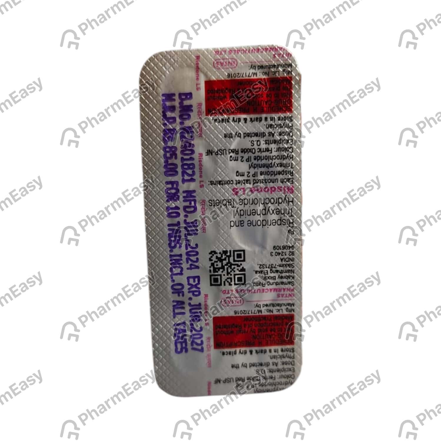 Risdone Ls Strip Of 10 Tablets: Uses, Side Effects, Price & Dosage ...