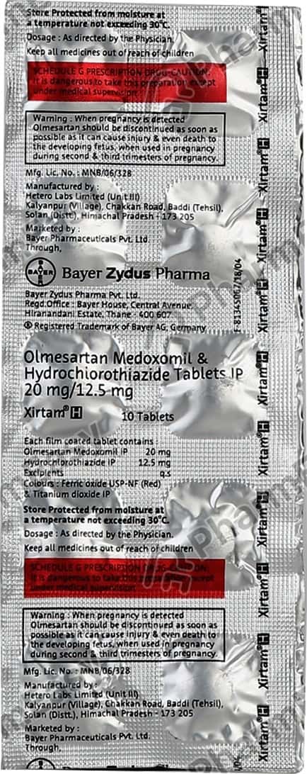 Xirtam H Tablet: Uses, Side Effects, Price & Dosage | PharmEasy