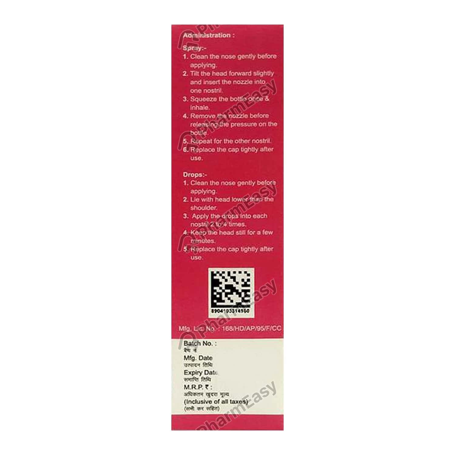 Buy Nosikind 0.1 % Nasal Spray (10) Online at Flat 18% OFF* | PharmEasy