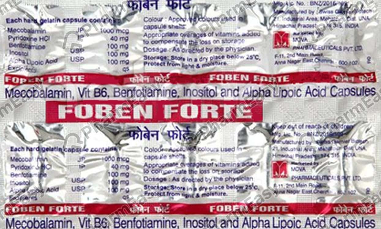 Buy Foben Forte Capsules Online at Flat 15% OFF | PharmEasy