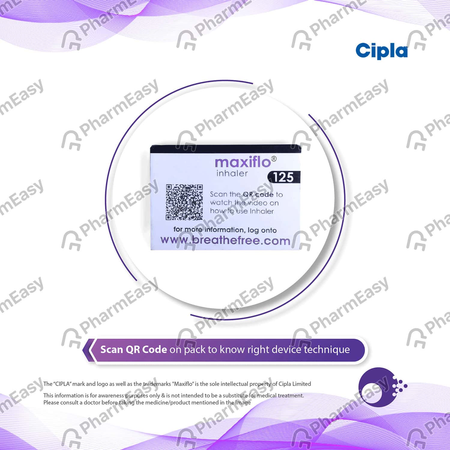 Maxiflo 125mcg Box Of 120md Metered Dose Inhaler: Uses, Side Effects ...