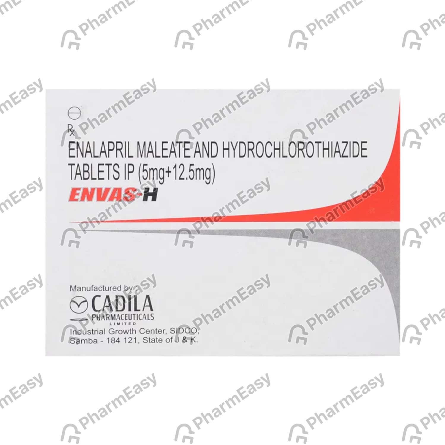 Envas H 10/12.5mg Strip Of 10 Tablets: Uses, Side Effects, Price ...