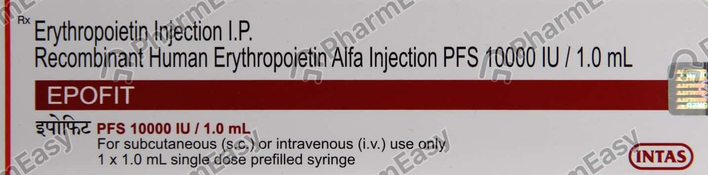 Epofit 10000 IU/ML Solution For Injection (1): Uses, Side Effects ...