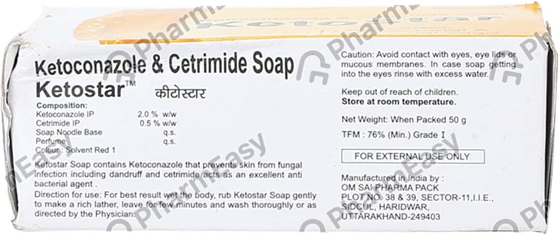 Ketostar Wrap Of 50gm Soap: Uses, Side Effects, Price, Dosage ...
