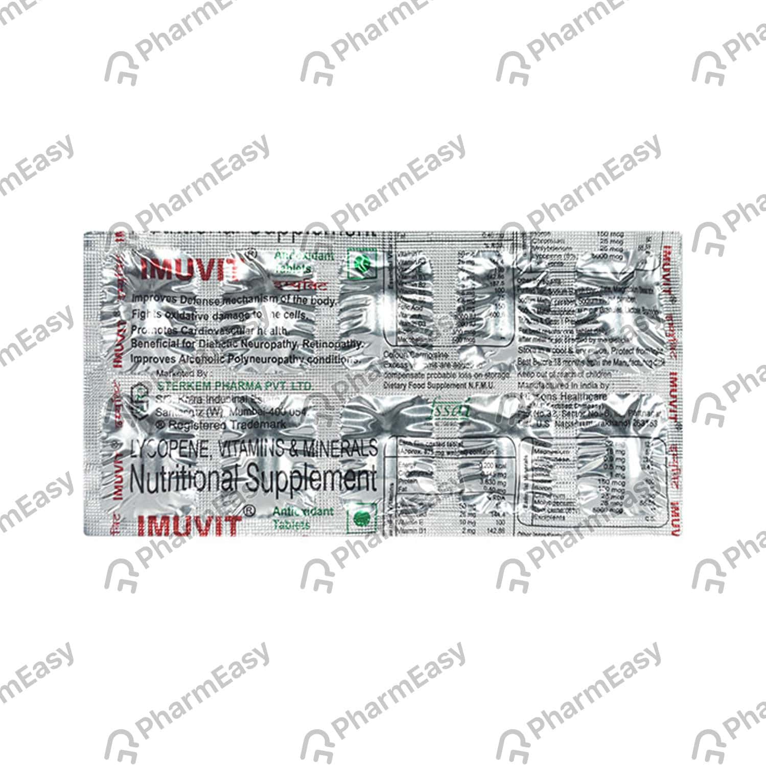 Buy Imuvit Strip Of 10 Tablets Online at Flat 15% OFF | PharmEasy