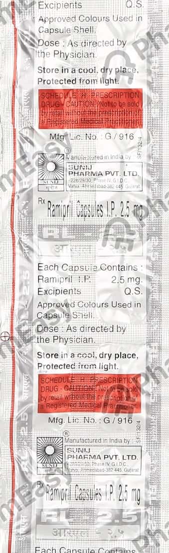 Rl 2.5 MG Capsule (10): Uses, Side Effects, Price & Dosage | PharmEasy