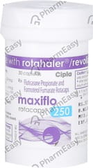 Maxiflo 250mcg Box Of 30 Rotacaps: Uses, Side Effects, Price & Dosage ...