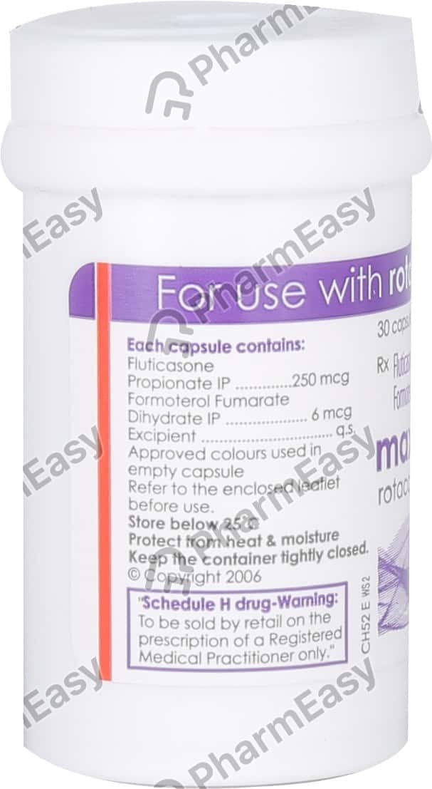 Maxiflo 250mcg Rotacaps: Uses, Side Effects, Price & Dosage | PharmEasy