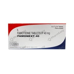 Buy Famonext 40 MG Tablet (14) Online at Flat 18% OFF* | PharmEasy