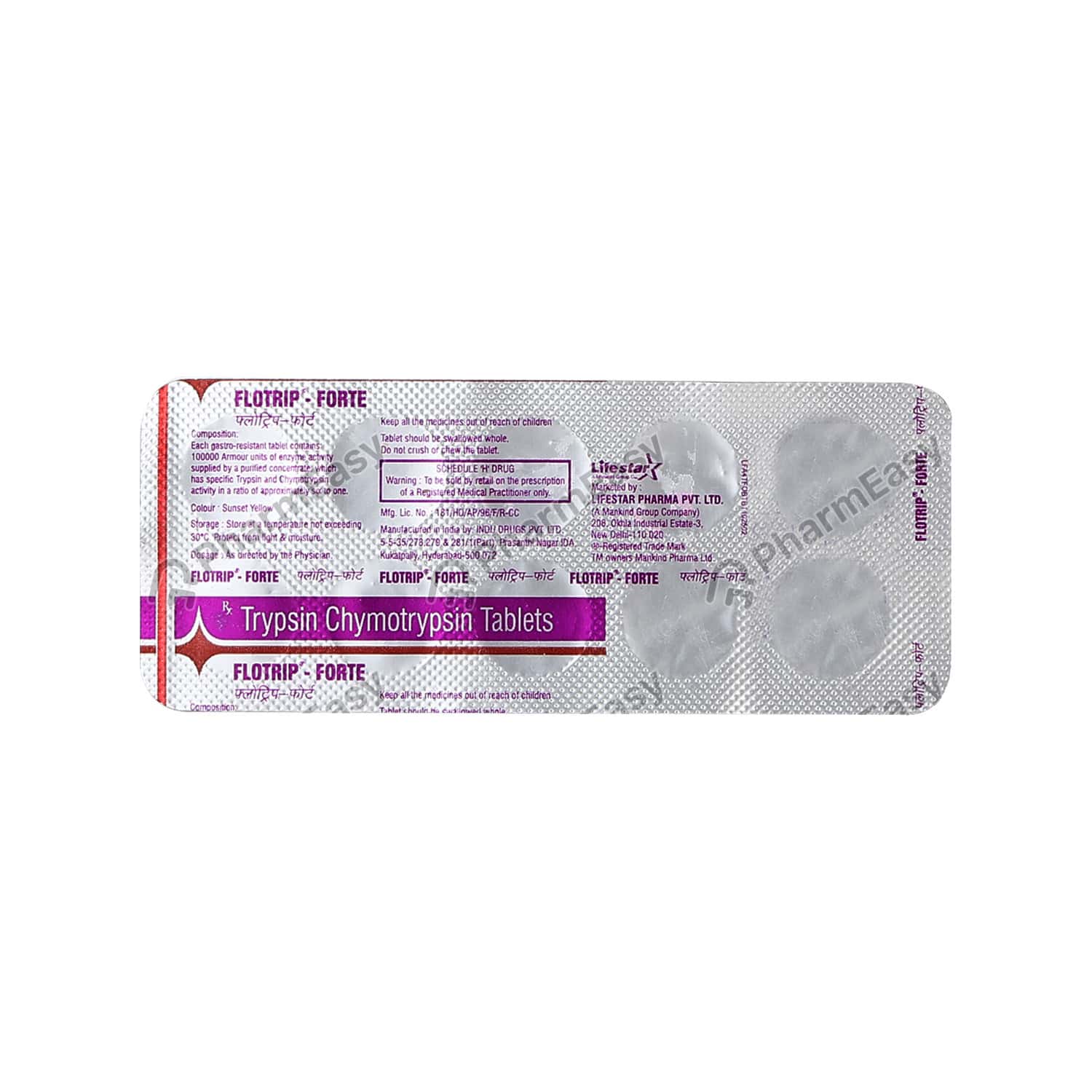 Buy Flotrip Forte 100000 AU Tablet (10) Online at Flat 18% OFF* | PharmEasy