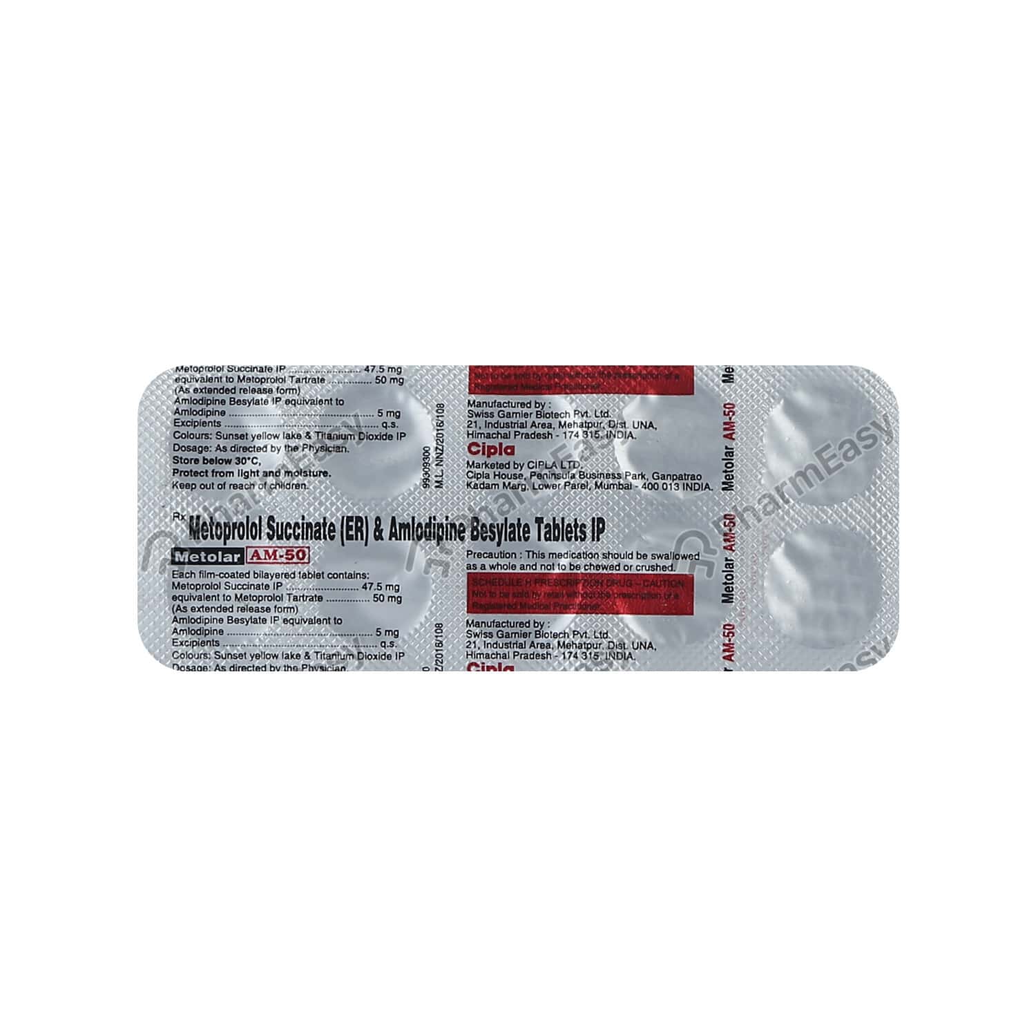 Metolar Am 50mg Tablet - Uses, Side Effects, Dosage, Composition ...