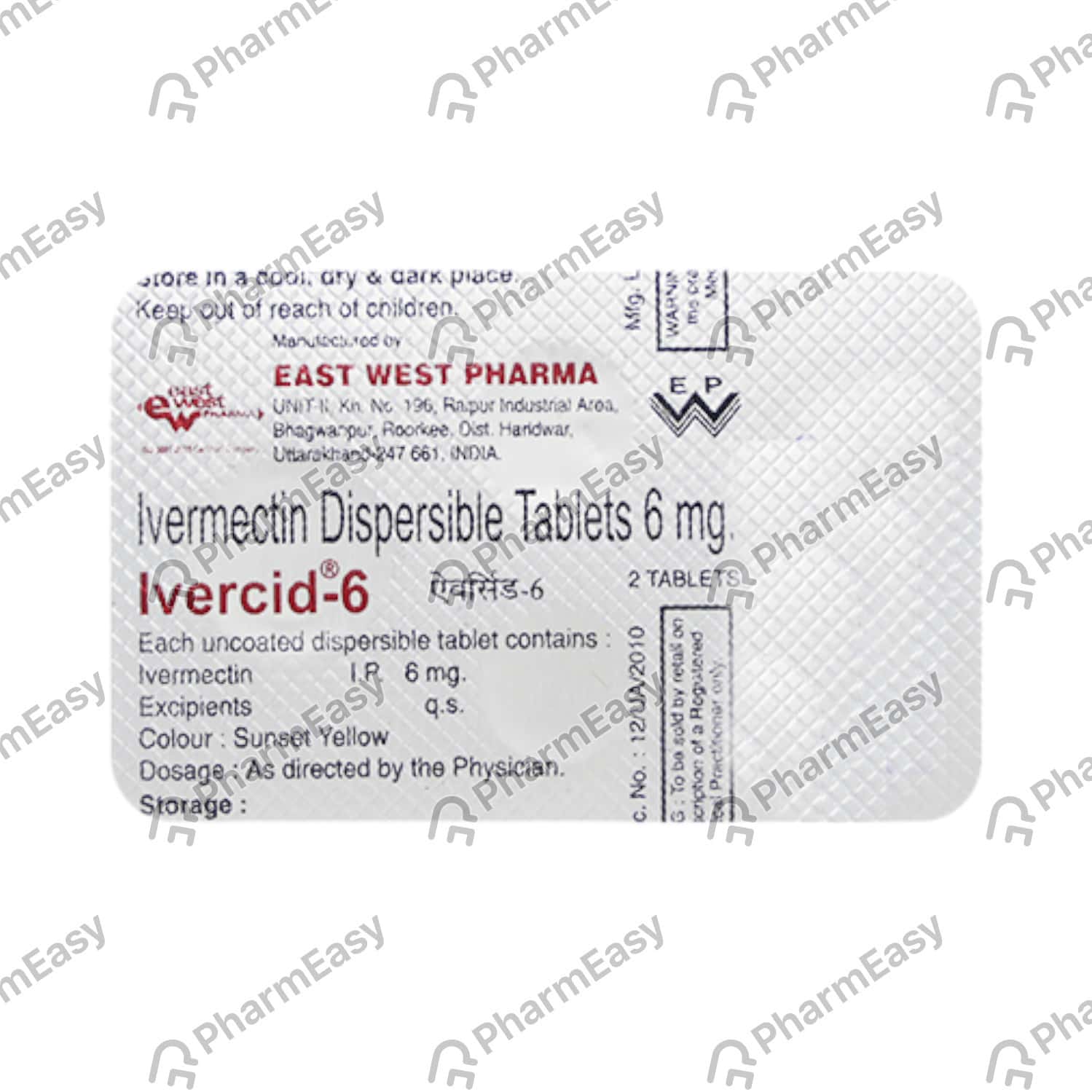 Ivercid Dt 6 MG Tablet (2): Uses, Side Effects, Price & Dosage | PharmEasy