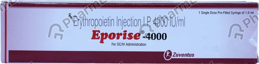 Eporise 4000 IU Injection (1): Uses, Side Effects, Price & Dosage ...