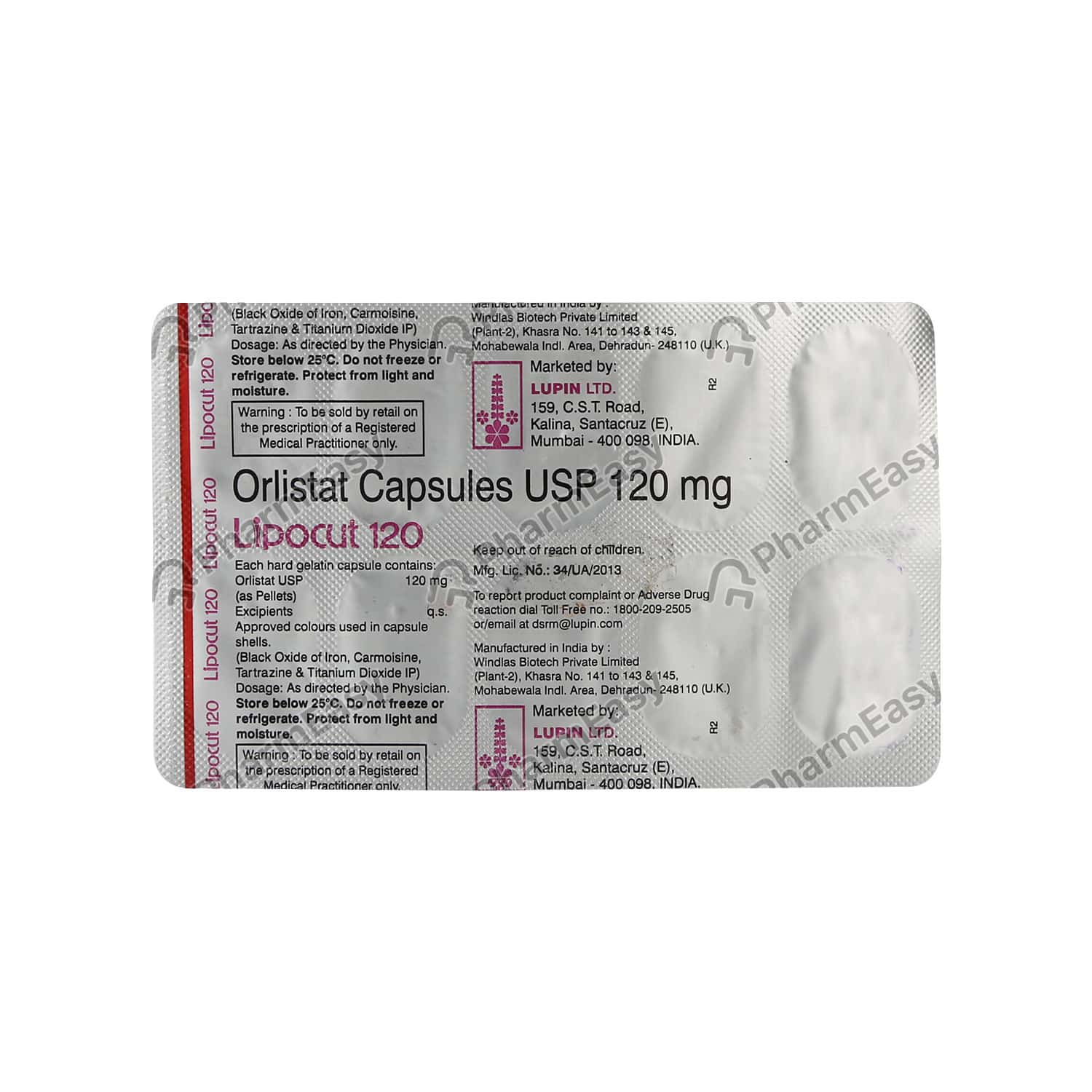 Buy Lipocut 120 MG Capsule (10) Online at Flat 18% OFF* | PharmEasy