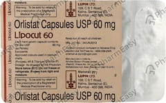Lipocut 60 MG Capsule (10): Uses, Side Effects, Price & Dosage | PharmEasy