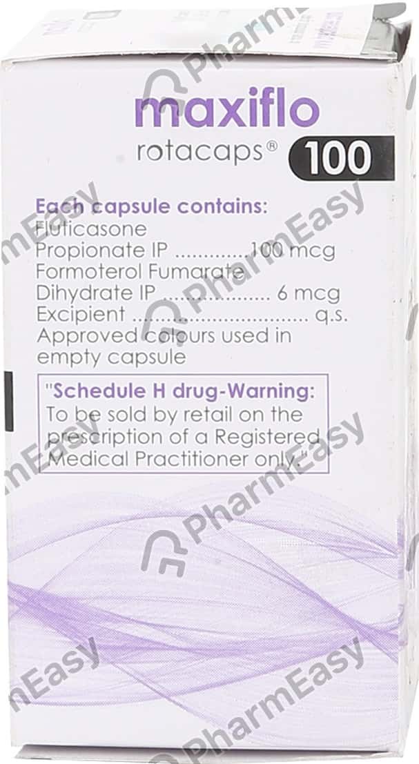Maxiflo 100mcg Bottle Of 30 Rotacaps: Uses, Side Effects, Price ...
