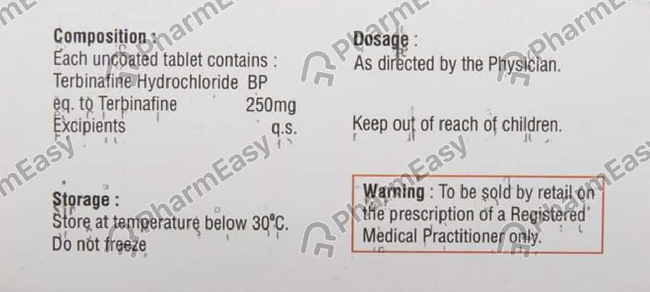 Lamifin 250 MG Tablet (7): Uses, Side Effects, Price & Dosage | PharmEasy