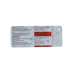 Niftas Sr 100 MG Tablet (10) - Uses, Side Effects, Dosage, Composition ...