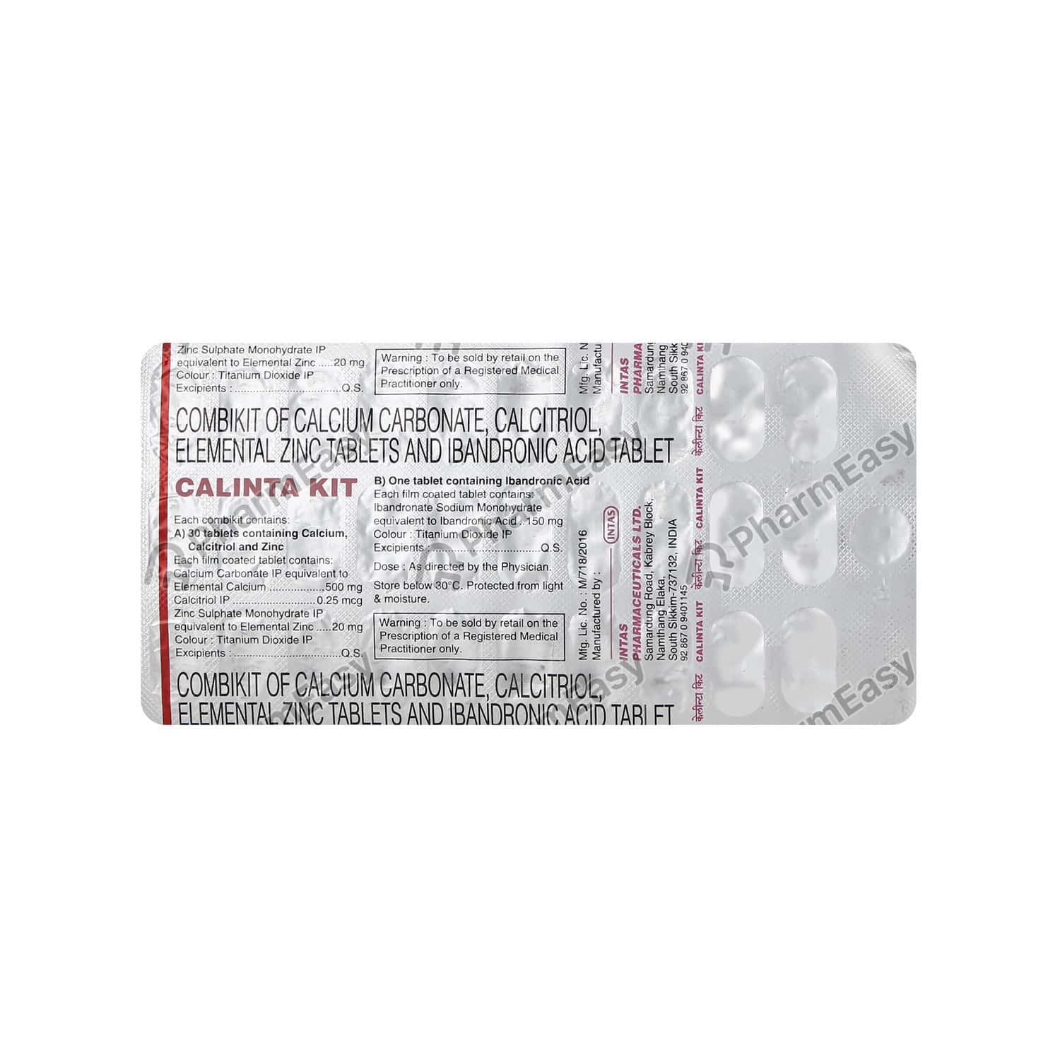 Buy Calinta Kit Strip Of 31 Tablets Online at Flat 18% OFF* | PharmEasy