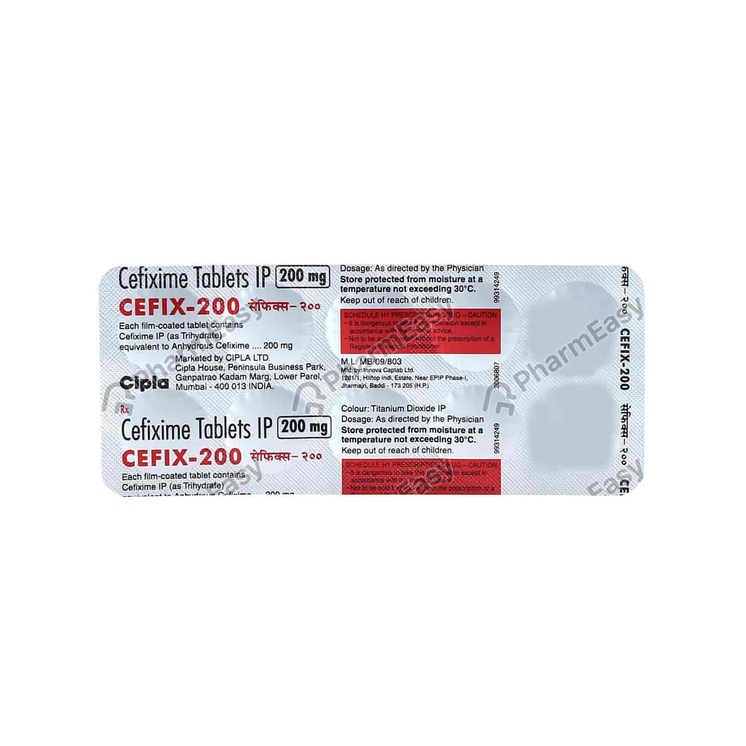 Cefix 200mg Tab - Uses, Side Effects, Dosage, Composition & Price ...