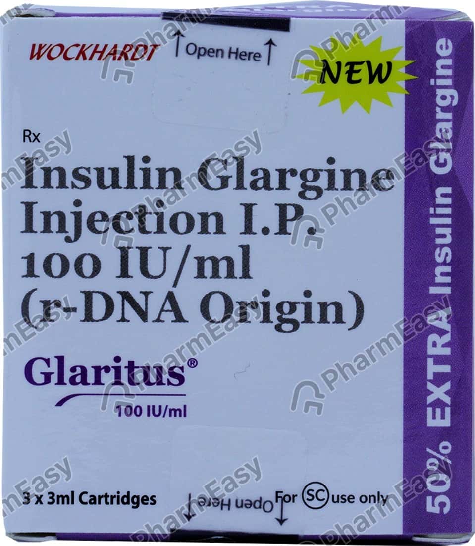 Glaritus 100 IU/ML Injection (3): Uses, Side Effects, Price & Dosage ...