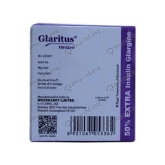 Glaritus 100 IU/ML Injection (3) - Uses, Side Effects, Dosage ...
