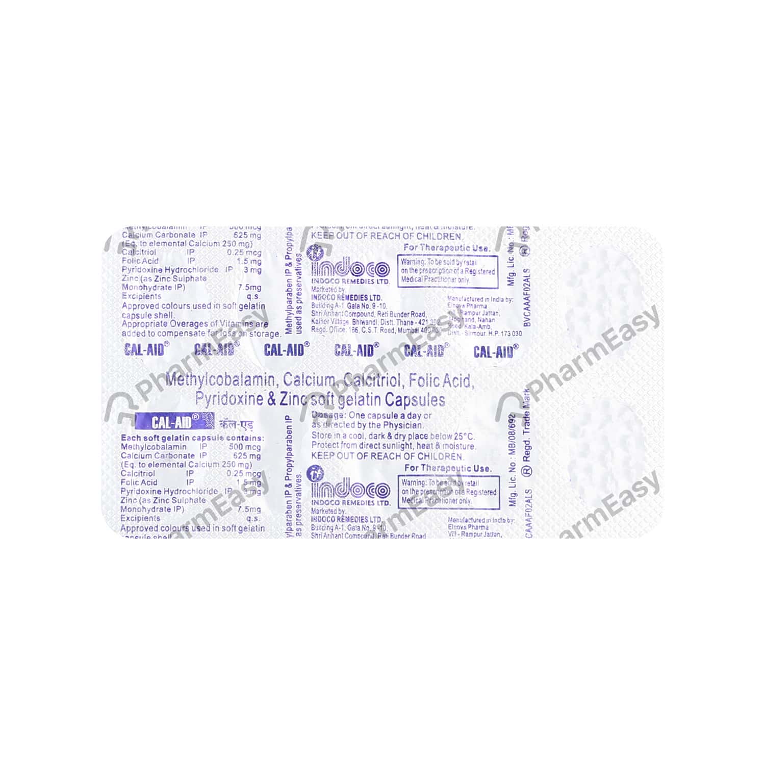 Buy Cal Aid Capsule 10'S Online at Flat 18% OFF* | PharmEasy