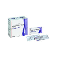 Cefix 100 MG Tablet (10) - Uses, Side Effects, Dosage, Composition ...