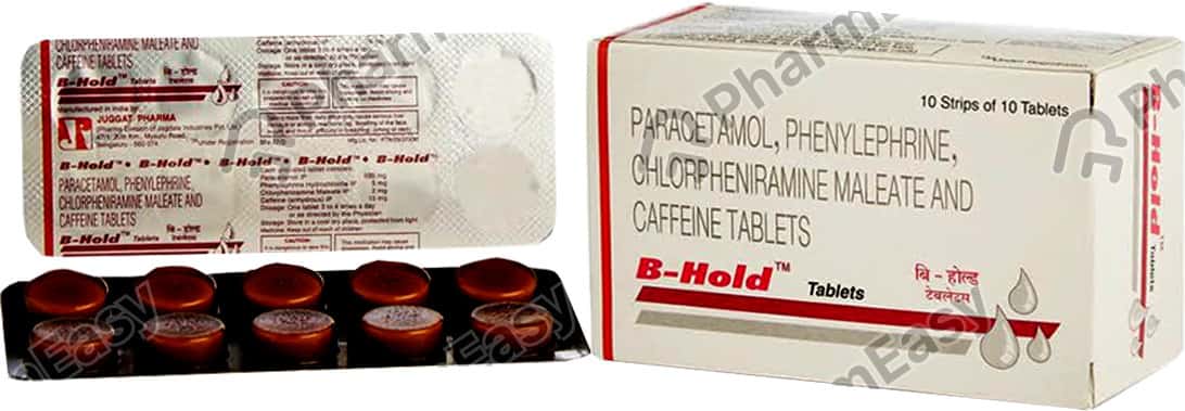 B Hold Strip Of 10 Tablets: Uses, Side Effects, Price & Dosage | PharmEasy