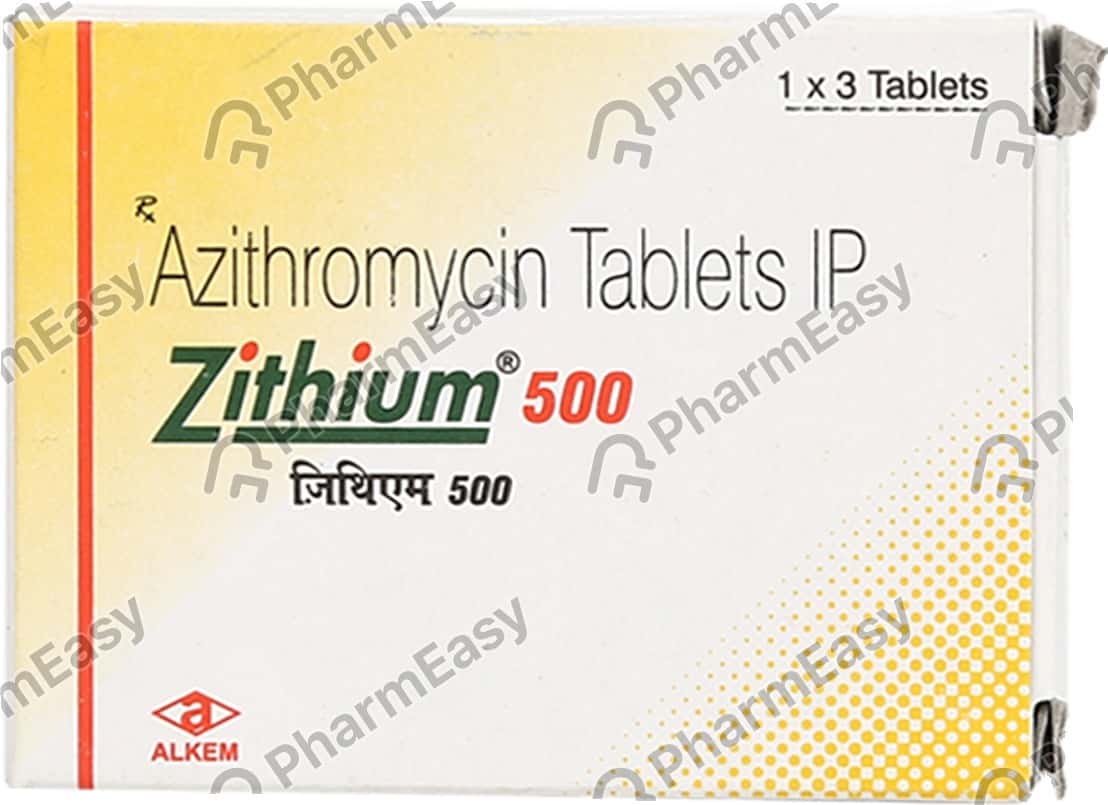 Zithium 500 MG Tablet (3): Uses, Side Effects, Price & Dosage | PharmEasy