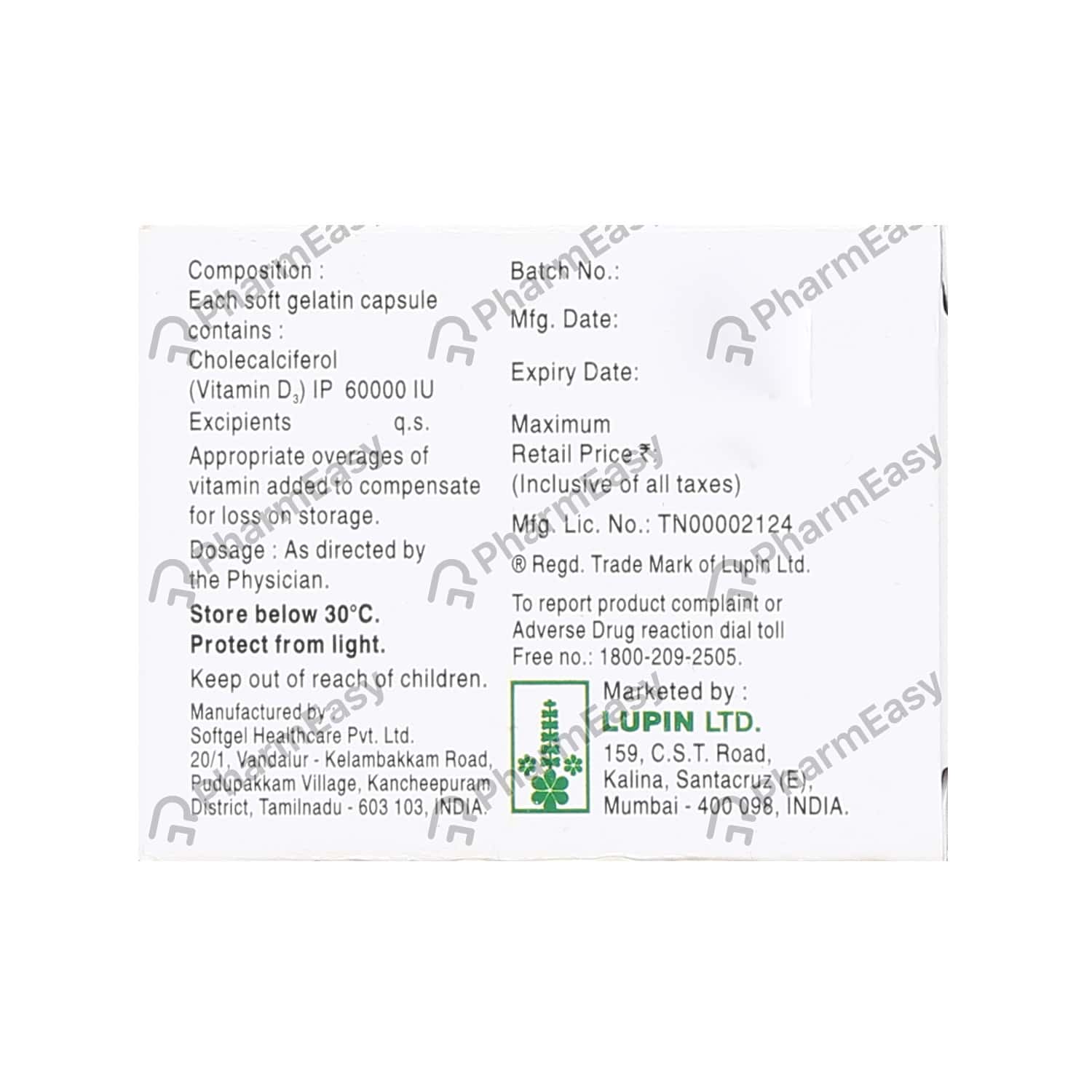 Mighty 60k Strip Of 4 Capsules - Uses, Side Effects, Dosage ...