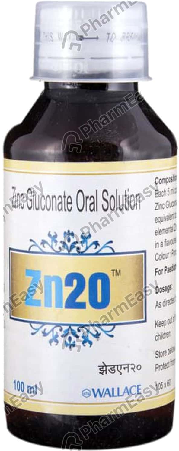 Zn20 20 MG/5ML Oral Solution (100): Uses, Side Effects, Price & Dosage ...