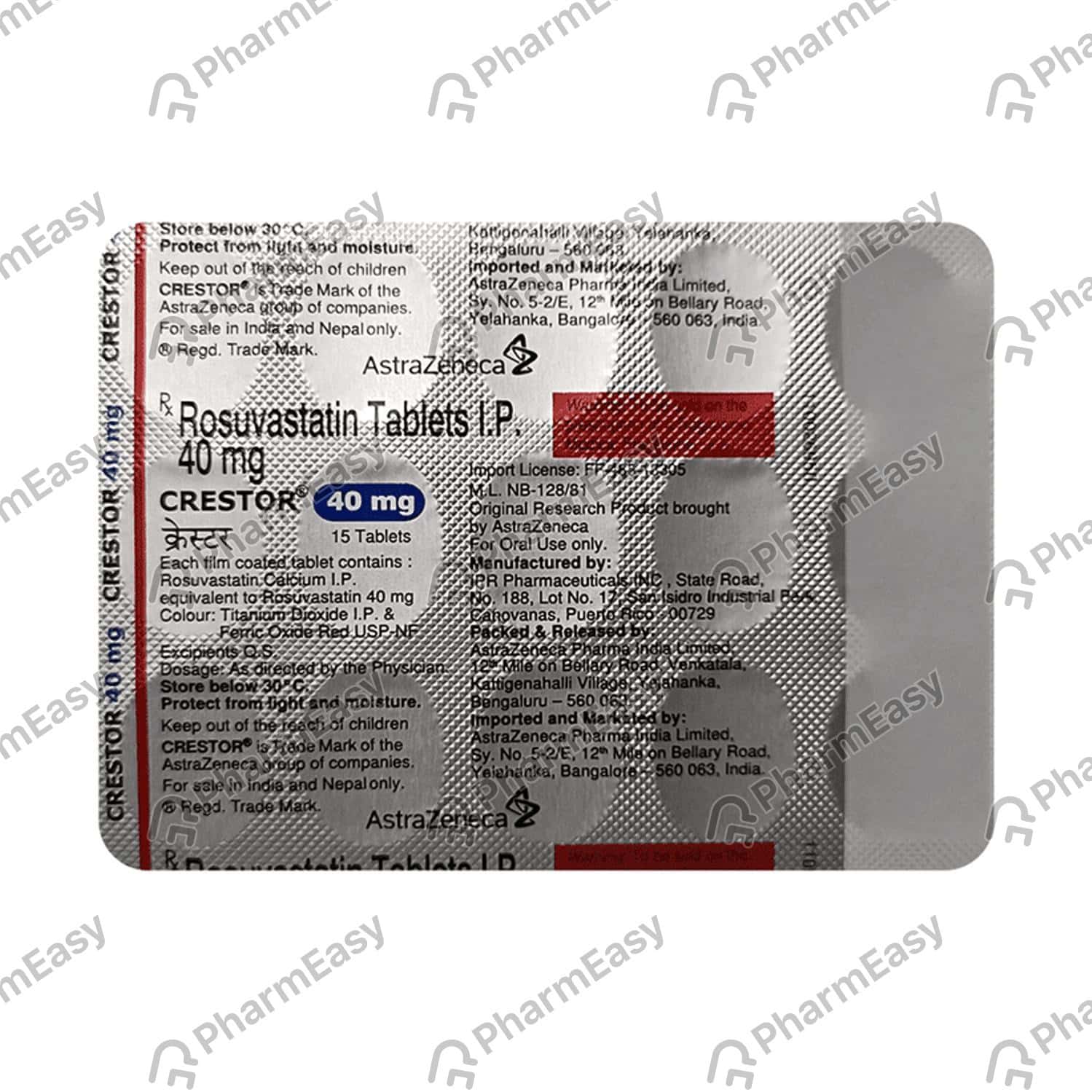 Crestor 40 MG Tablet (7): Uses, Side Effects, Price & Dosage | PharmEasy