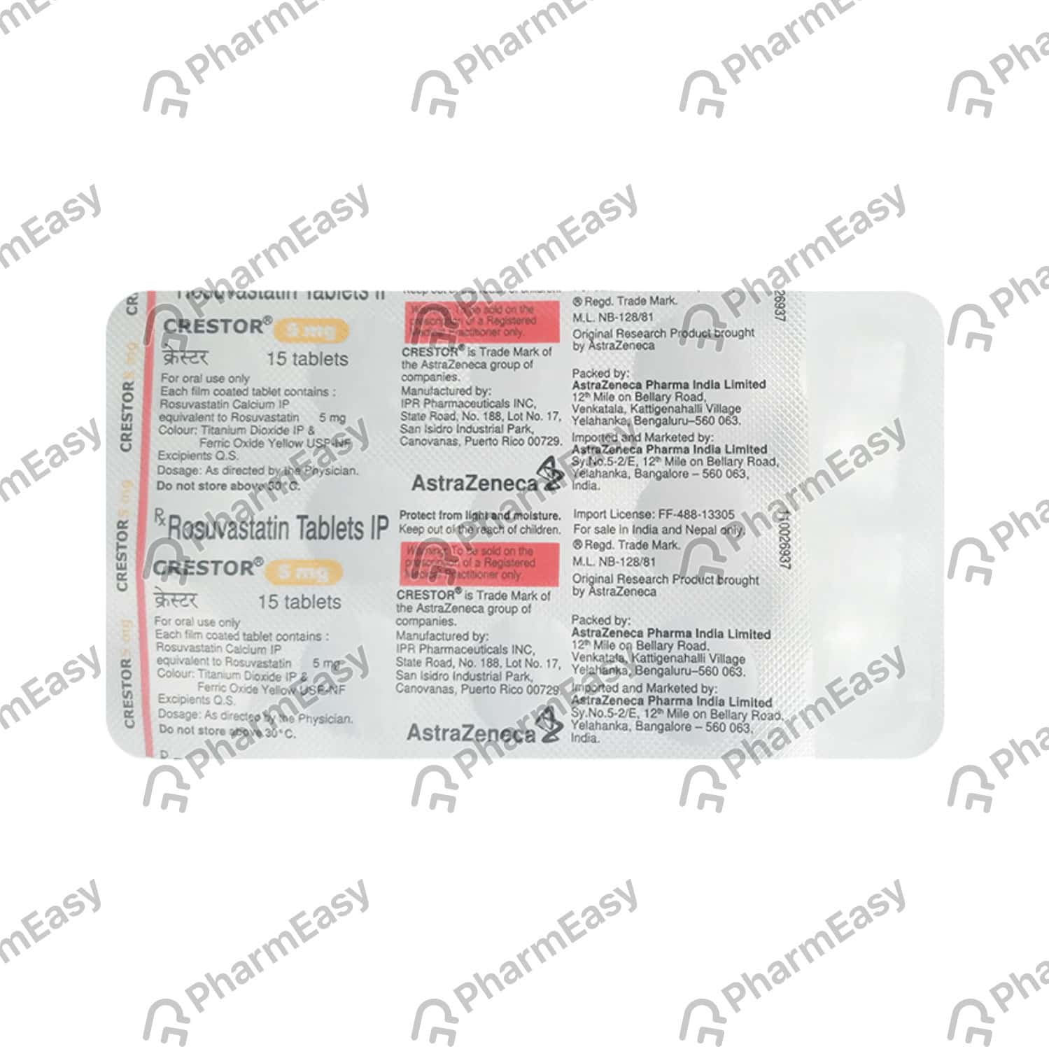 Crestor 5 MG Tablet (7): Uses, Side Effects, Price & Dosage | PharmEasy