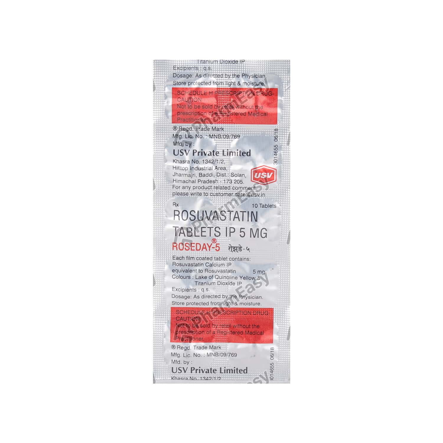 Roseday 5mg Tab 10'S - Uses, Side Effects, Dosage, Composition & Price ...