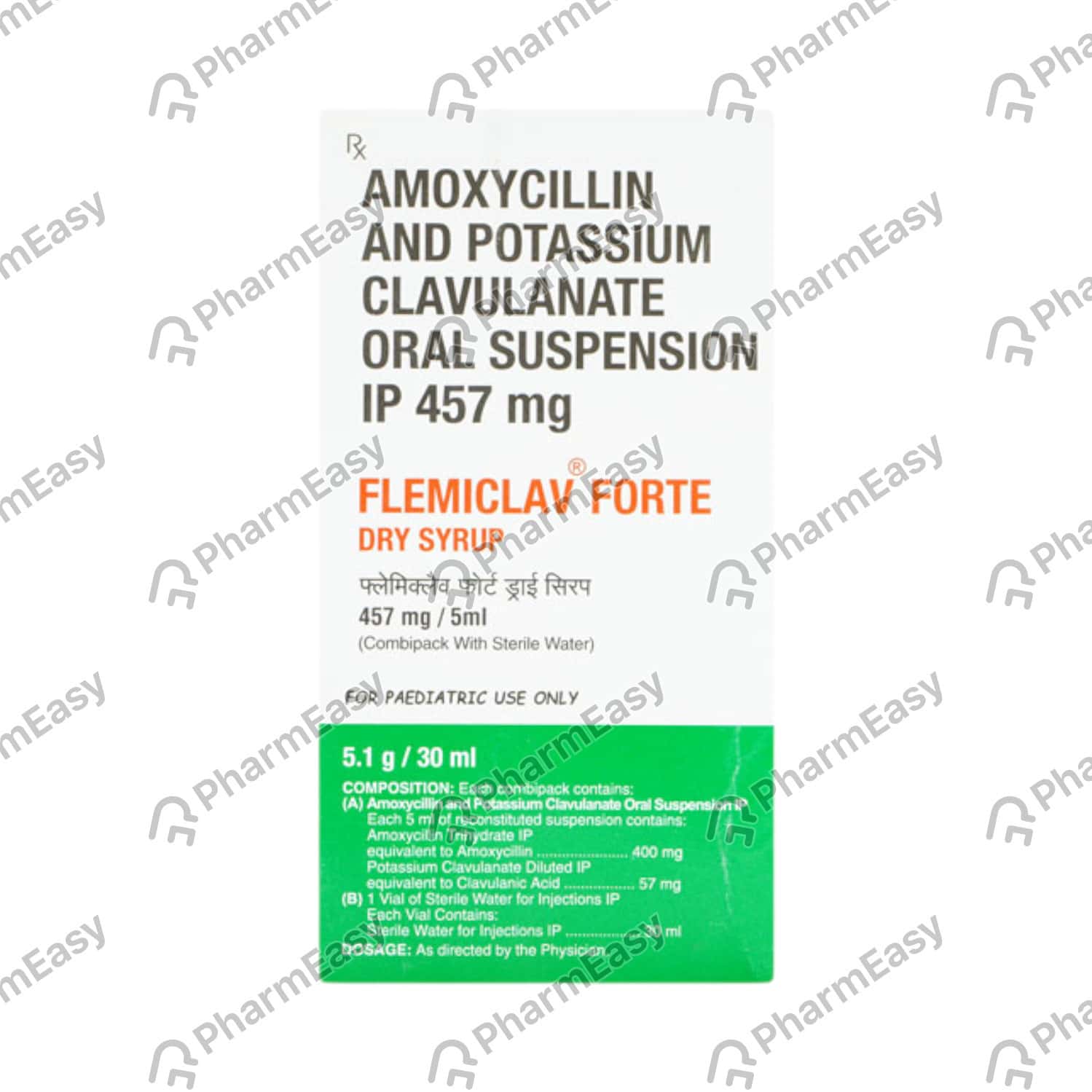 Flemiclav Forte Bottle Of 30ml Dry Syrup: Uses, Side Effects, Price ...