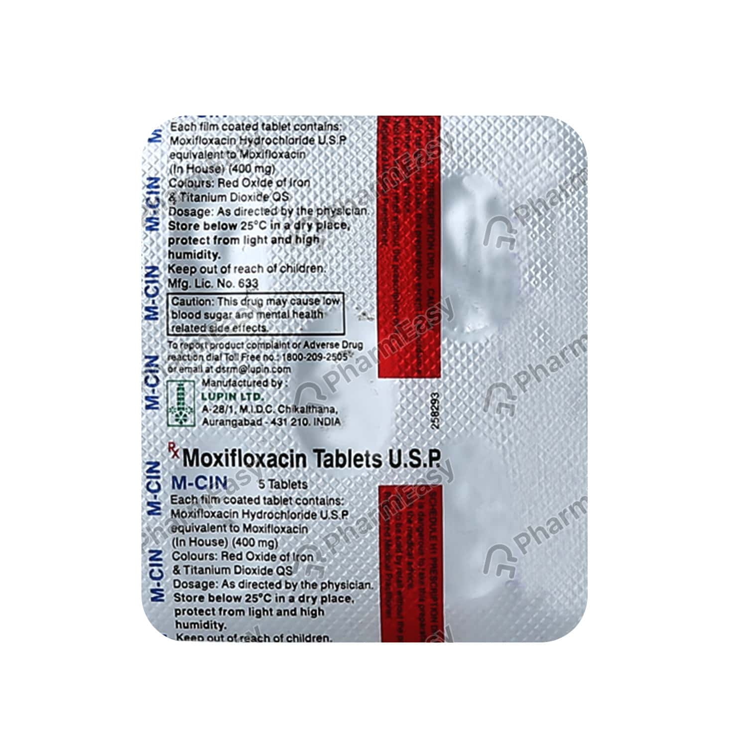 Buy M Cin 400 MG Tablet (5) Online at Flat 18% OFF* | PharmEasy