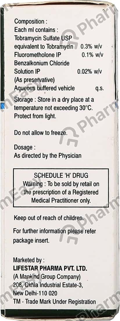 Tobastar F Eye Drops 5ml: Uses, Side Effects, Price & Dosage | PharmEasy