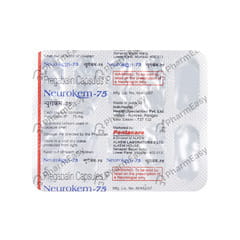 Neurokem 75 MG Capsule (10) - Uses, Side Effects, Dosage, Composition & Price | PharmEasy