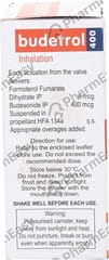Budetrol 400mcg Box Of 120md Metered Dose Inhaler: Uses, Side Effects ...