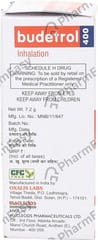 Budetrol 400mcg Box Of 120md Metered Dose Inhaler: Uses, Side Effects ...