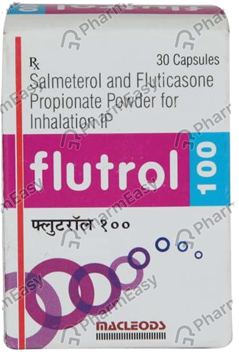 Flutrol 100mcg Bottle Of 30 Inhalation Capsule: Uses, Side Effects ...