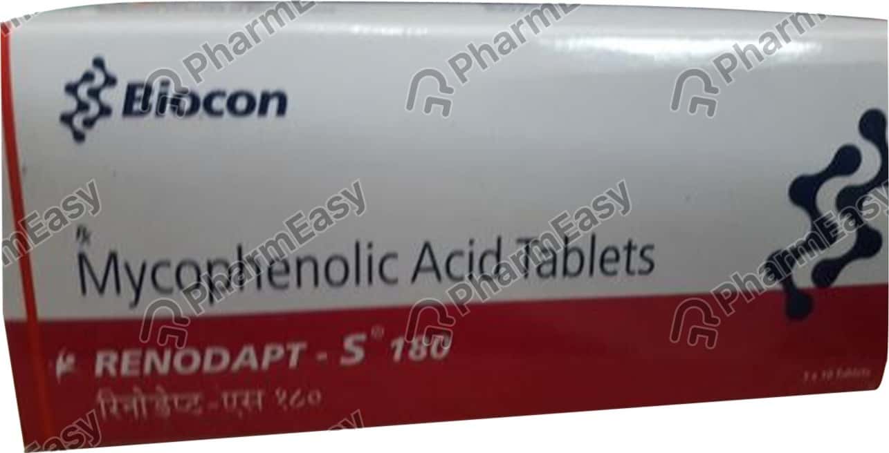 Renodapt S 180 MG Tablet (10): Uses, Side Effects, Price & Dosage ...