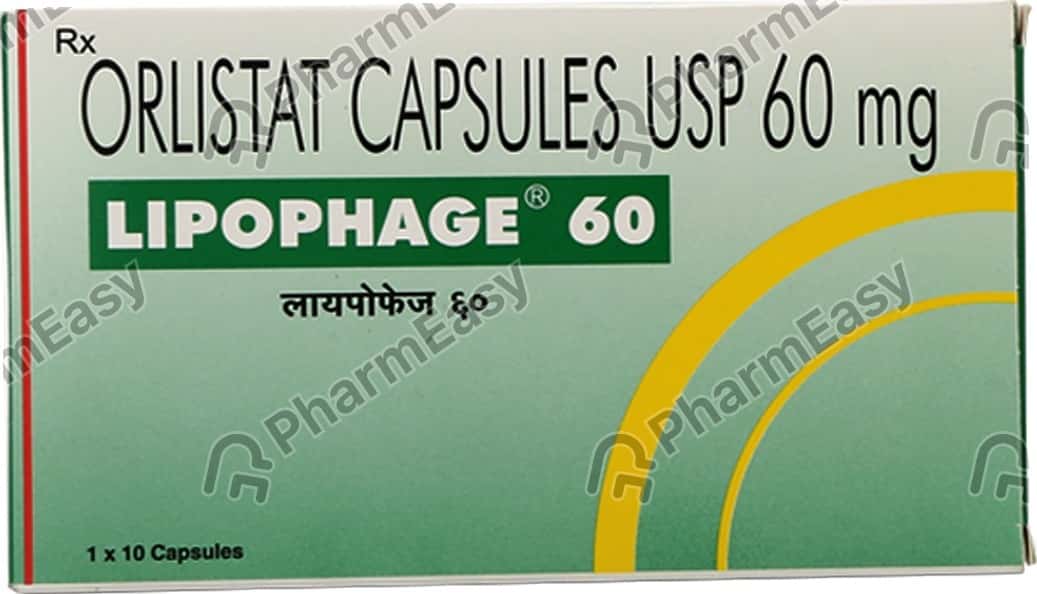 Lipophage 60 MG Capsule (10): Uses, Side Effects, Price & Dosage ...